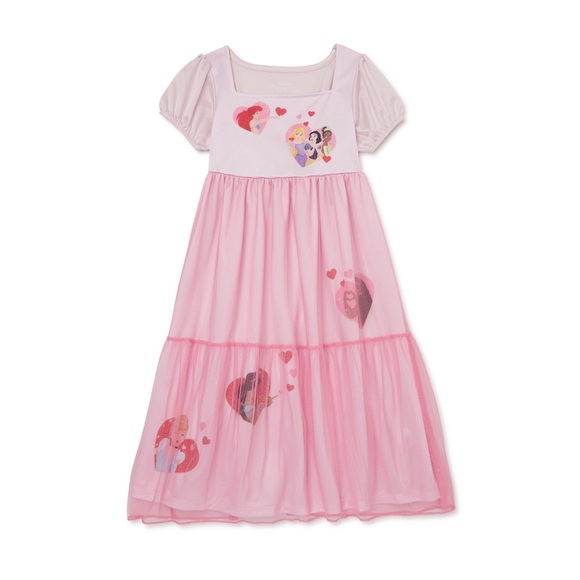 Disney | Pajamas | Disney Princess Nightgown Size 3t Shimmy Pink Tulle ...